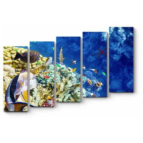 Модульная картина Обитатели морского дна 190x133