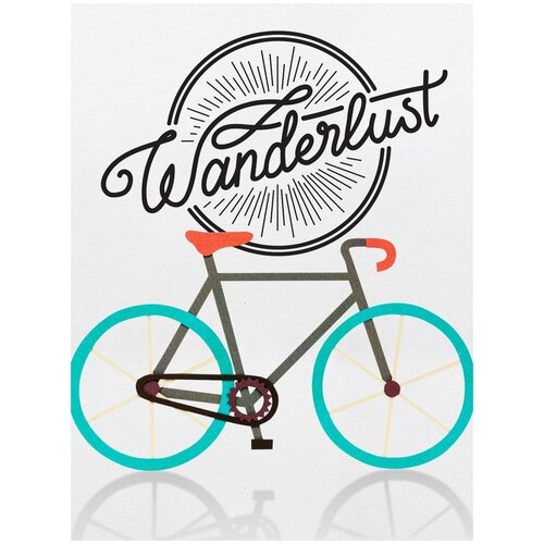 Постер / Плакат / Картина Спортивный велосипед 60х90 см в раме
