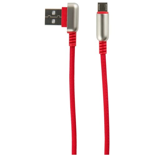 Кабель Red Line Loop USB - Micro USB, 1 м, красный