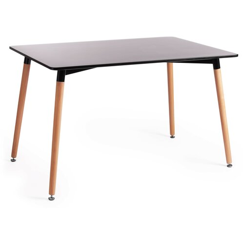 Стол TetChair JOHN (mod. T1001) МДФ/дерево, 80 х 120 х 75 см , Black (черный)/ Natural (натуральный)
