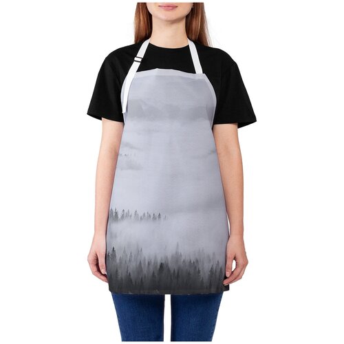 Фартук женский для готовки JoyArty "Туманные холмы", универсальный размер