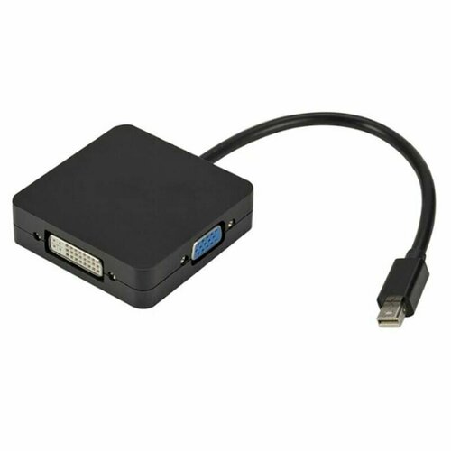 3 в 1 переходник для порта дисплея Thunderbolt Mini DP-HDMI DVI VGA
