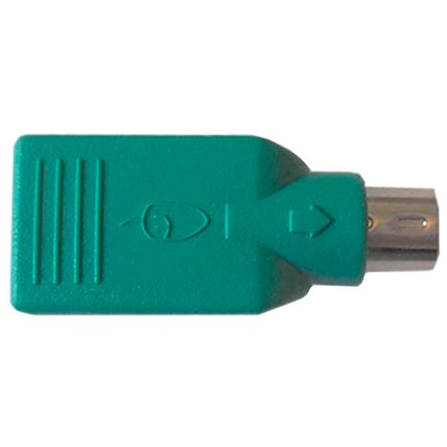 Переходник/адаптер ESPADA PS/2 (m) - USB (f), 0.05 м, зеленый