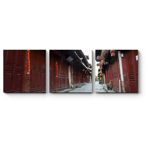 Модульная картина Неповторимый колорит Китая 100x33