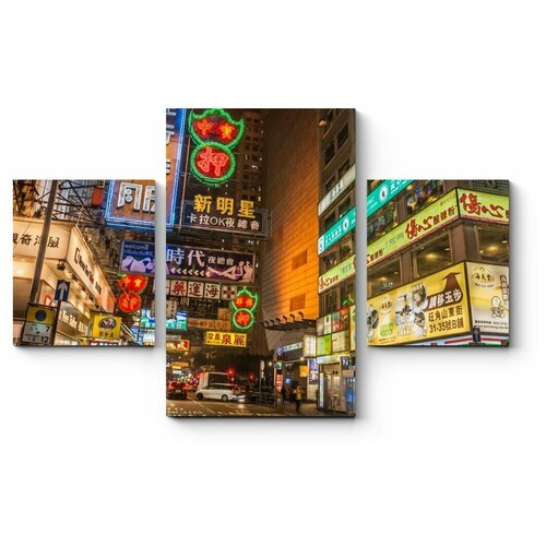 Модульная картина Монгкок-шоппинг центр Гонконга170x111