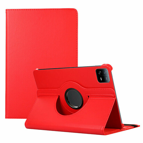 Чехол для планшета Xiaomi Mi Pad 6 / Mi Pad 6 Pro (11 дюймов), с подставкой / поворотный 360 градусов (красный)
