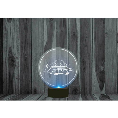 Светильник, ночник 3D Mewni-Shop детский Принт "Рик и Морти, Rick and Morty" - RAM0009