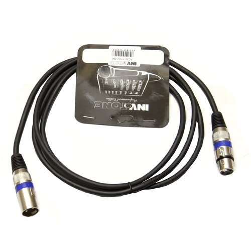 Invotone ACM1102BK Микрофонный кабель, XLR F — XLR M длина 2 м (черный)