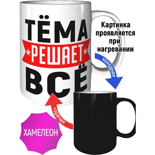 Кружка Тёма решает всё - хамелеон