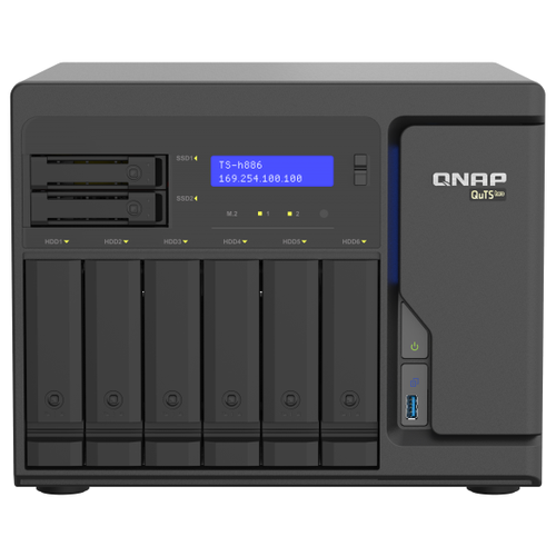 Сетевой накопитель (NAS) QNAP TS-h886-D1622-16G