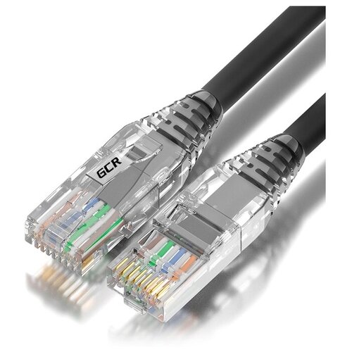 Кабель GCR LSZH UTP CAT5e RJ-45 - RJ-45 (GCR-LSZH53), 1.5 м, черный