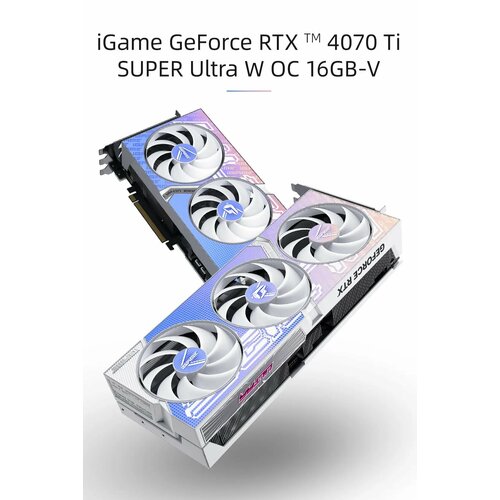 Видеокарта Colorful GeForce RTX 4070TI SUPER 16G Ultra White OC 16GB-V