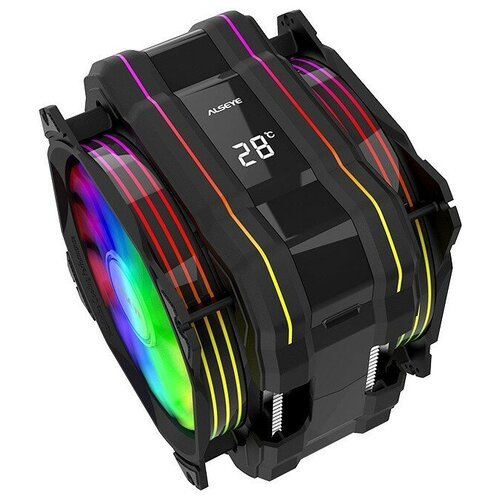 Кулер для процессора ALSEYE M120D Plus, серебристый/черный/RGB