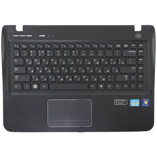 Клавиатура для ноутбука Samsung SF410, SF411 с синим топкейсом