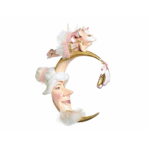 Елочная игрушка лунные мечты О танце, розовый, полистоун, 16 см, Goodwill B90360-2