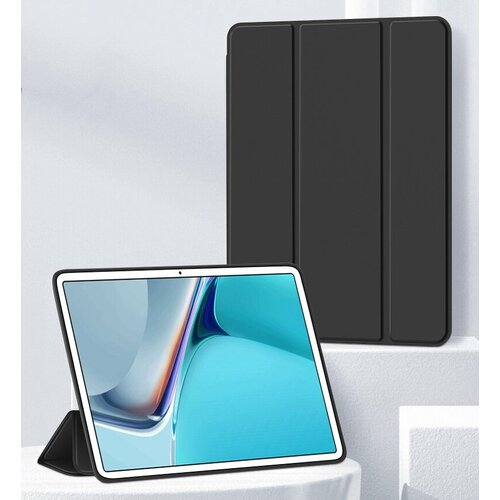 Чехол-обложка MyPads для Huawei MatePad Pro 11 (2022) GOT-AL09 ультратонкий, трансформируется в подставку, автоблокировка экрана пластиковый черный