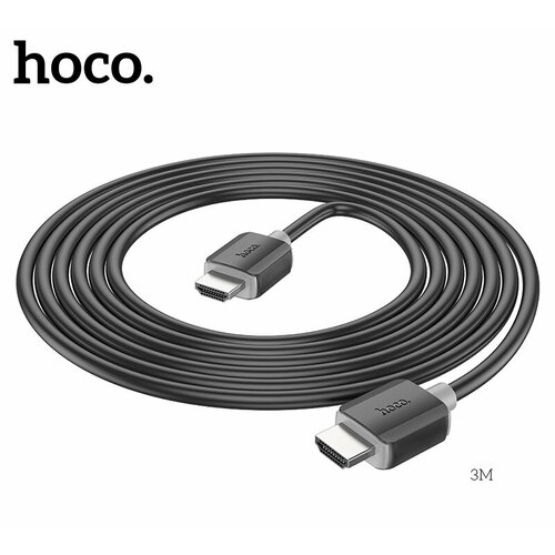 Кабель HOCO US08 HDTV 2.0 Male 4K, разъемы HDMI - HDMI, 3 метра