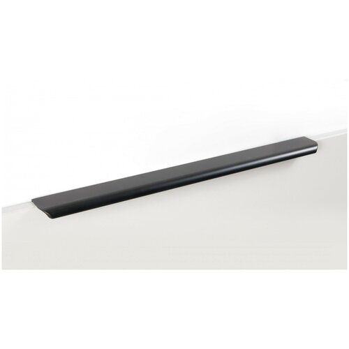 Мебельная ручка торцевая MONTE, длина - 697 мм, установочный размер - 640 мм, цвет - Чёрный матовый, алюминий, RT110BL