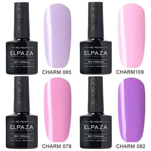 ELPAZA CHARM Professional/Гель-лак/ Набор 4 шт. по 10 мл