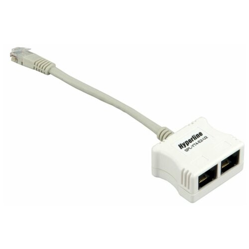 Разветвитель Hyperline RJ-45 4Pr. T568A/T568B2Pr.10BASE + 2Pr. USOC