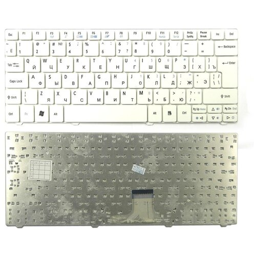 Клавиатура для ноутбука Acer Aspire One 721 722 751 751H 1410 1810 1810T 1830 (Белая) 9Z. N3C82.00R