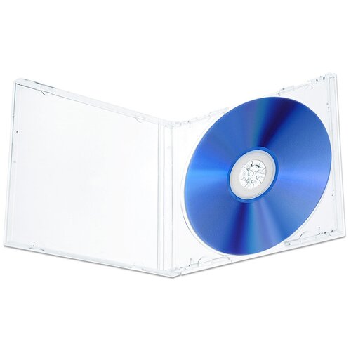 Коробка CD Box 1 диск Jewel Clear (прозрачный трей), 10 мм, уп. 20 шт.