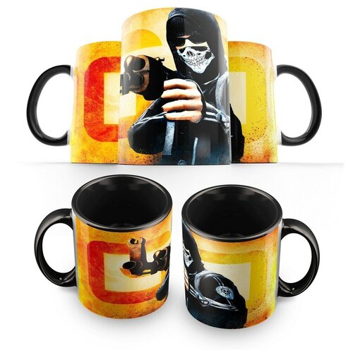 Кружка: Counter Strike GO 1-4 (контр страйк, кс, кс го, 1.6, батлрояль, ножи кс го, стикеры кс го) - 1-4