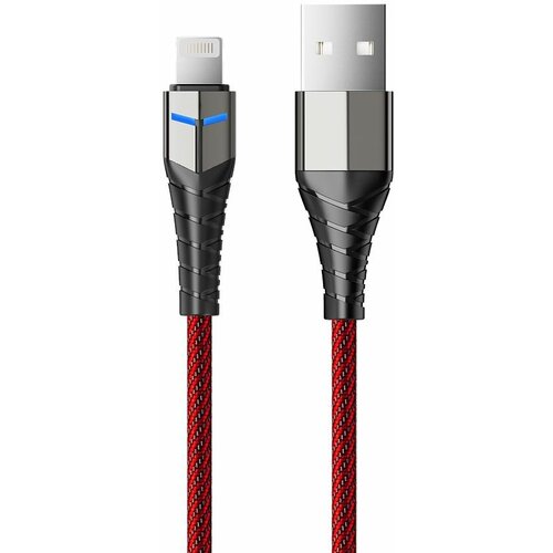 Кабель USB Accesstyle AL24-F100LED Red-Black