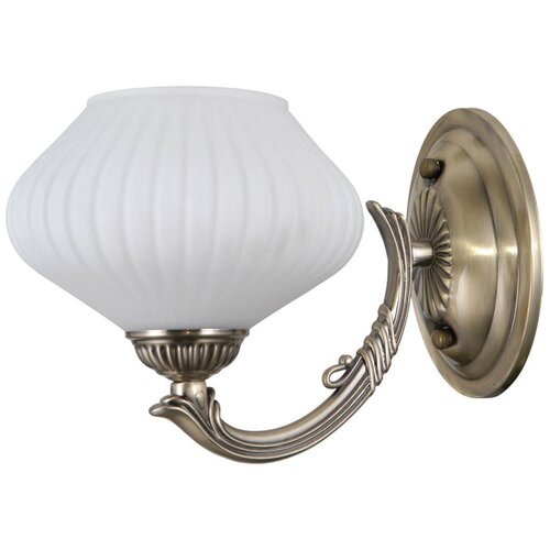 Бра MW-Light Фелиция 114020601, E27, 40 Вт, бронзовый/белый