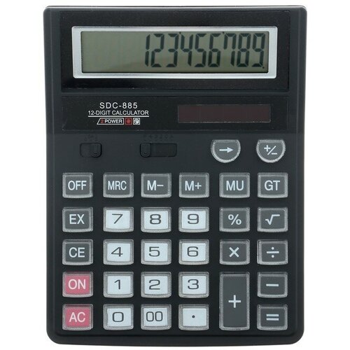Калькулятор настольный, 12 - разрядный, SDC - 885