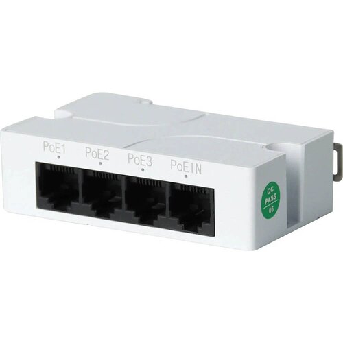 POE-удлинитель активный (Ethernet) 1000Мб/с, разветвитель 3-портовый на DIN-рейку | ORIENT SWP-103-1000
