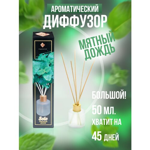 Аромадиффузор 50мл Мятный дождь(Сладкая мята, Цитрус и Лайм-Махито)