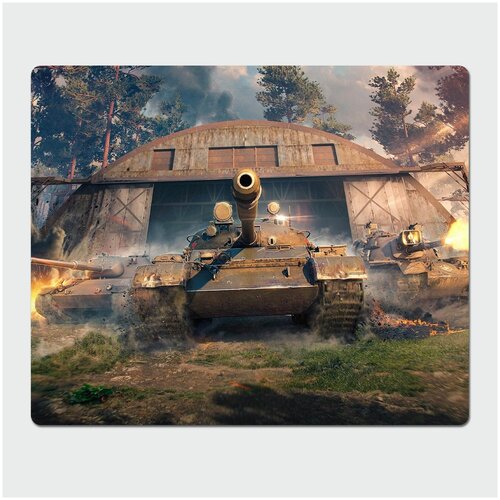 Коврик для компьютерной мышки Rocket - World of Tanks, 23x19 см