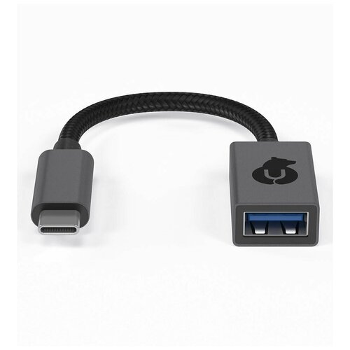 Адаптер uBear LINK USB-С - USB-A, Цвет: Space Grey.