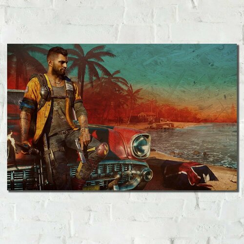 Картина интерьерная на рельефной доске ОСП Игры Far Cry 6 - 14326