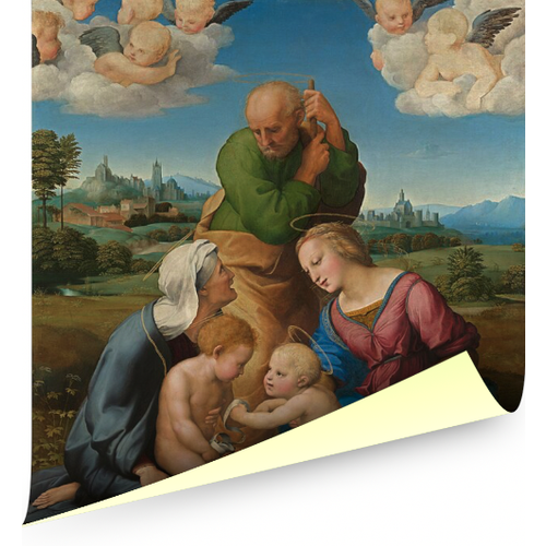"Святое Семейство Канигиани", Рафаэль, картина для интерьера (репродукция) (50х62 см / без подрамника)