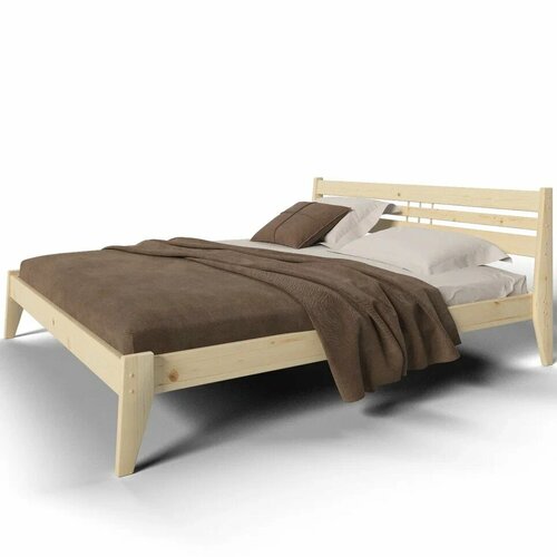 Кровать двуспальная 1600х2000 из массива дерева в Скандинавском стиле