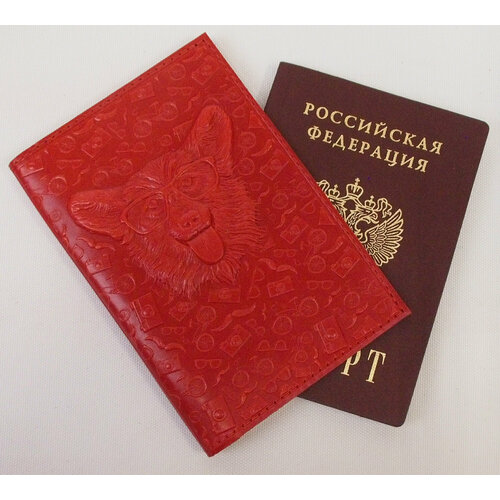 Обложка для паспорта Тривеста, красный