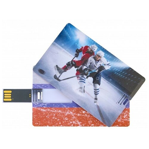 Подарочный USB-накопитель хоккей оригинальная флешка пластиковая карта 16GB