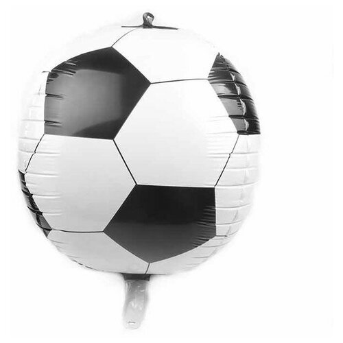 Шар фольгированный 24" "Мяч футбольный", 3D сфера