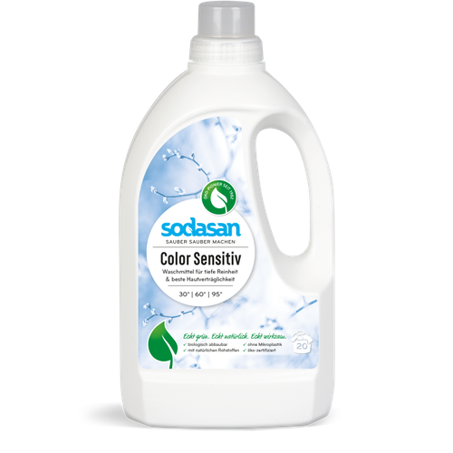 Жидкое средство для стирки изделий из цветных тканей для чувствительной кожи, 1,5 л, Sodasan (Содасан)
