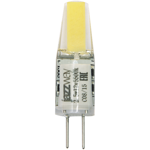 Лампа светодиодная LED 2.5вт G4 12B 200Lm холодный COB | код 2855770 | JazzWay (6шт. в упак.)