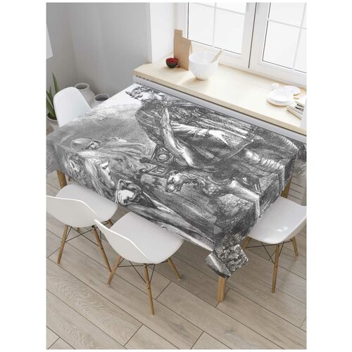 Скатерть прямоугольная JoyArty на кухонный стол "Царский указ" из оксфорда, 120x145 см