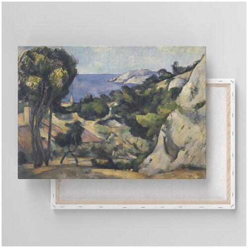 Картина на холсте с подрамником / Cezanne Paul / Сезанн Поль - Купальщики