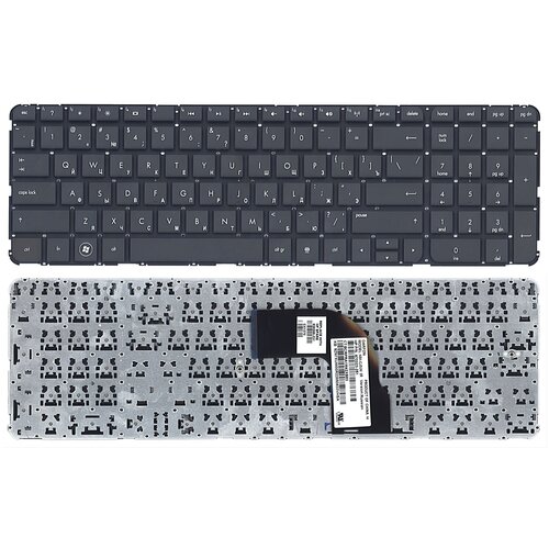 Клавиатура для ноутбука HP 639396-251 черная без рамки