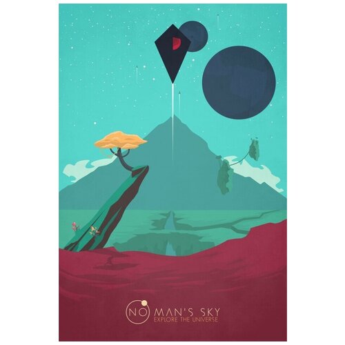 Плакат, постер на бумаге No Man s Sky/Но Манс Скай. Размер 60 на 84 см