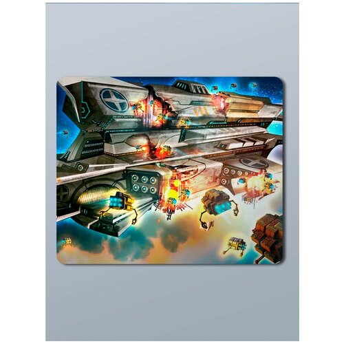 Коврик для мыши с принтом настольная игра Звездные империи Star Realms Космос - 6949