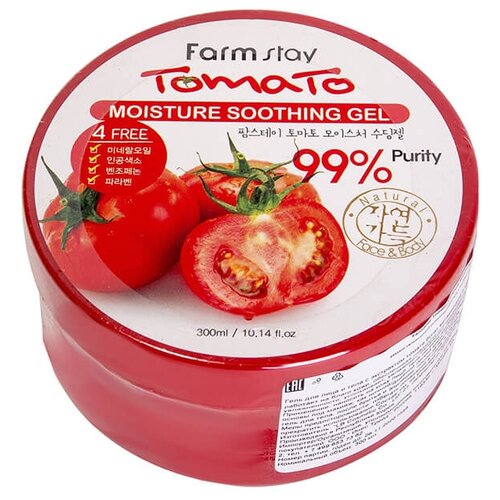 Farmstay Гель для тела многофункциональный с томатом Moisture Soothing Gel Tomato, 300 мл