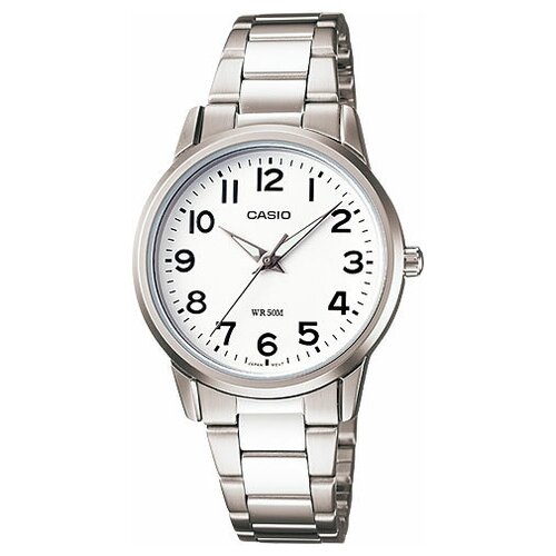Наручные часы CASIO, белый, серебряный