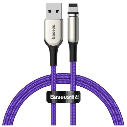 Магнитный кабель USB 2.0 A (m) - Lightning (m) 1м Baseus Zinc Magnetic Cable - Фиолетовый (CALXC-H05)